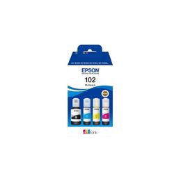 Epson 102 EcoTank - 4-colour Multipack (Black Yellow Cyan Magenta) Ink - Tintenpatrone Cyan