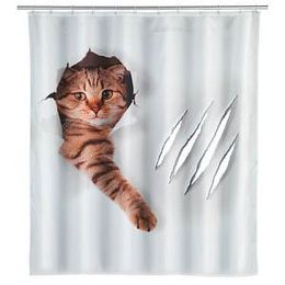 Wenko Duschvorhang Cute Cat Motiv 180,0 x 200,0 cm