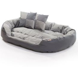 EstexoH&G Estexo - Hundebett Hundekissen Hundekorb Haustierbett Matte Hundesofa Dunkelgrau/Grau 150x120x25 cm