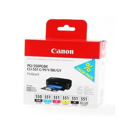 Canon PGI-550/CLI-551 / 6496B005 Multipack - Tintenpatrone Cyan