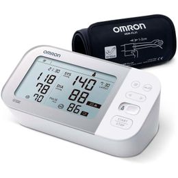 Omron Oberarm-Blutdruckmessgerät X7 Smart, silberfarben|weiß