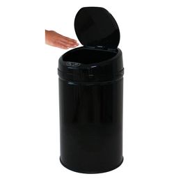 ECHTWERK Mülleimer INOX BLACK, Infrarot-Sensor, Korpus aus Edelstahl, Fassungsvermögen 30 Liter, schwarz