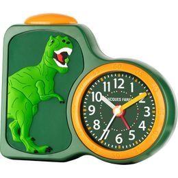 Jacques Farel Kinderwecker Dinosaurierwecker, ACB 06 mit Dinosauriermotiv, ideal auch als Geschenk, grün|orange