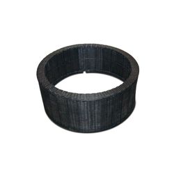 SONSTIGE DECOWALL Wicker II - Polyrattan - Schwarze Beckenumrandung, Kern aus Draht