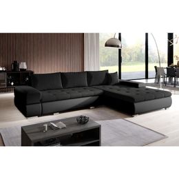 Arzo Eckcouch L-Form Sofa Schlafsofa Couch Schlaffunktion ma 1100-OR 100 - Furnix