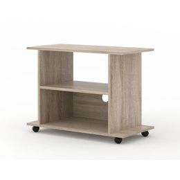 TV-Schrank yogi 80 cm auf rollen eiche sonoma