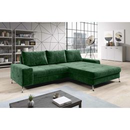 Furnix - Sofa boevio Eckcouch L-Form Couch Schlafsofa mit Schlaffunktion kr 14 Grün