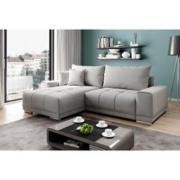 Eckcouch muschio L-Form Sofa Couch mit Schlaffunktion Schlafsofa al 13 - Furnix