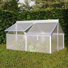 Vitavia - Frühbeet Gaia Jumbo aluminium blank 119 x 83 x 72 cm (ohne Unterbau) 4 mm hkp