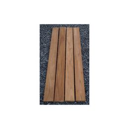 GABIONA - Kurze Bankauflage teak 30 cm