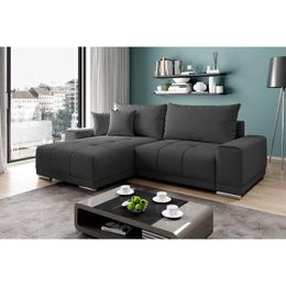 Eckcouch muschio L-Form Sofa Couch mit Schlaffunktion Schlafsofa al 21 - Furnix