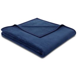 Wohndecke Cotton Sense, Biederlack, aus 100% Baumwolle, blau