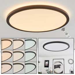 hofstein Sasinhosa Deckenpanel LED Schwarz, 1-flammig, Fernbedienung