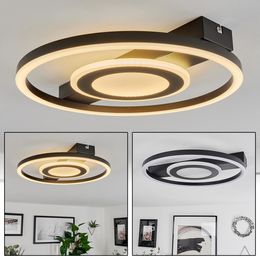 hofstein Canhoso Deckenleuchte LED Schwarz, 1-flammig
