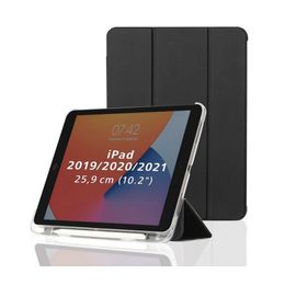 Hama Tablet-Hülle Tablet Case mit Stiftfach für iPad 10.2" (2019/2020/2021), aufstellbar 25,9 cm (10,2 Zoll), schwarz