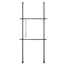 Wenko Teleskop-Garderobe Herkules Basic 50630100 schwarz Metall 75,0 - 120,0 x 165,0 - 300,0 cm