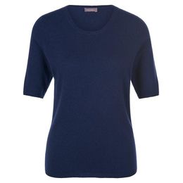 Rundhals-Pullover aus Schurwolle und Kaschmir include blau