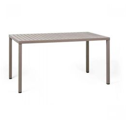 Rechteckiger Tisch Nardi Cube für den Außenbereich mit Durol-Platte für Garten und Veranda -Taubengrau