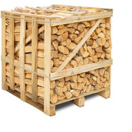 HOLZBRX - Brennholz Birke 33cm 1RM Palette / Kaminholz Hartholz Scheitholz aus Birkenholz