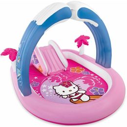 Kinder Swimming Pool und Planschbecken mit Wasserspielfunktion Hello Kitty - Intex