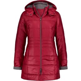 Damen Longjacke mit 2-Wege-Rei&szlig;verschluss kirsche, Gr&ouml;&szlig;e 44