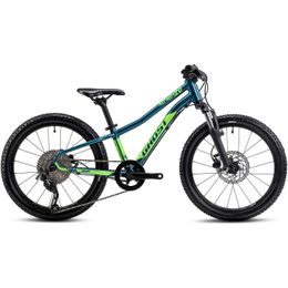 GHOST Mountainbike Kato 20 Full Party, 10 Gang Shimano Deore RD-M6000 Schaltwerk, Kettenschaltung, blau