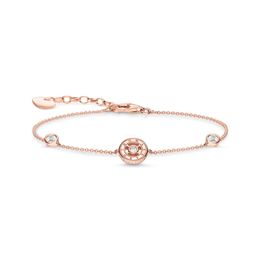 Thomas Sabo Armband Kreise mit weißen Steinen rosévergoldet