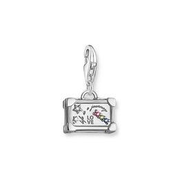 Thomas Sabo Charm-Anhänger bunter Vintage-Koffer Silber