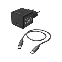 Hama USB-C, PD/QC Ladeset Universal, 3.3 - 11 Volt 25 Watt, Schwarz