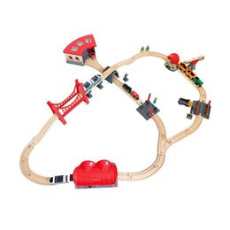 Beleduc Lernspielzeug Spiel-Set Eisenbahn XXL