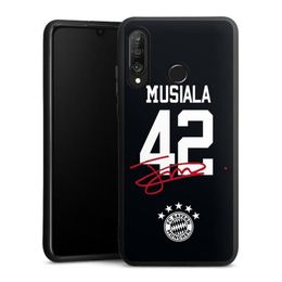 DeinDesign Handyhülle Jamal Musiala FC Bayern München Fanartikel Musiala 42, Huawei P30 Lite Premium Silikon Hülle Premium Case Handy Schutzhülle