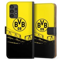 DeinDesign Handyhülle Borussia Dortmund BVB Fanartikel Stadion Schwarz-Gelb - BVB, Samsung Galaxy A13 4G Hülle Handy Flip Case Wallet Cover