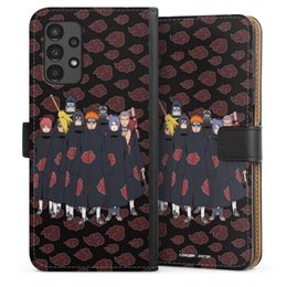 DeinDesign Handyhülle Akatsuki Naruto Shippuden Offizielles Lizenzprodukt Akatsuki Group, Samsung Galaxy A13 4G Hülle Handy Flip Case Wallet Cover
