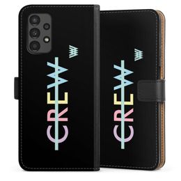 DeinDesign Handyhülle Wincent Weiss Crew Statement Crew, Samsung Galaxy A13 4G Hülle Handy Flip Case Wallet Cover, schwarz