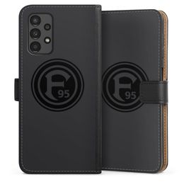 DeinDesign Handyhülle F95 Dunkel F95, Samsung Galaxy A13 4G Hülle Handy Flip Case Wallet Cover, schwarz