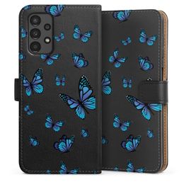 DeinDesign Handyhülle Schmetterling Muster transparent Butterfly Pattern Transparent, Samsung Galaxy A13 4G Hülle Handy Flip Case Wallet Cover