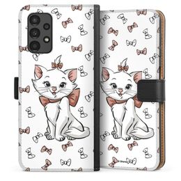 DeinDesign Handyhülle Aristocats Marie Disney Katze Marie Shy, Samsung Galaxy A13 4G Hülle Handy Flip Case Wallet Cover, schwarz