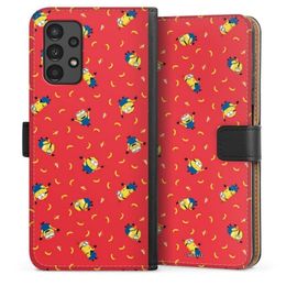 DeinDesign Handyhülle Minions Ich – Einfach unverbesserlich Banane Minion Pattern Red, Samsung Galaxy A13 4G Hülle Handy Flip Case Wallet Cover