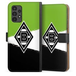 DeinDesign Handyhülle BMG Borussia Mönchengladbach Offizielles Lizenzprodukt, Samsung Galaxy A13 4G Hülle Handy Flip Case Wallet Cover, schwarz