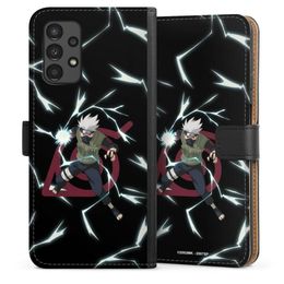 DeinDesign Handyhülle Kakashi Naruto Shippuden Offizielles Lizenzprodukt Kakashi Raikiri, Samsung Galaxy A13 4G Hülle Handy Flip Case Wallet Cover