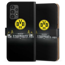DeinDesign Handyhülle BVB Stadion Borussia Dortmund BVB Stadion, Samsung Galaxy A13 4G Hülle Handy Flip Case Wallet Cover, schwarz