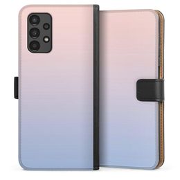 DeinDesign Handyhülle zweifarbig Pastell Farbverlauf Dawn, Samsung Galaxy A13 4G Hülle Handy Flip Case Wallet Cover, schwarz