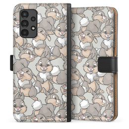 DeinDesign Handyhülle Disney Klopfer Bambi Thumper Pattern, Samsung Galaxy A13 4G Hülle Handy Flip Case Wallet Cover, schwarz