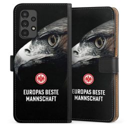 DeinDesign Handyhülle Eintracht Frankfurt Offizielles Lizenzprodukt Europameisterschaft, Samsung Galaxy A13 4G Hülle Handy Flip Case Wallet Cover