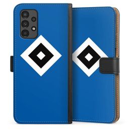 DeinDesign Handyhülle HSV Logo Hamburger SV HSV Blau, Samsung Galaxy A13 4G Hülle Handy Flip Case Wallet Cover, schwarz