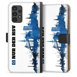 DeinDesign Handyhülle HSV Offizielles Lizenzprodukt Bundesliga Silhouette - Nur der HSV, Samsung Galaxy A13 4G Hülle Handy Flip Case Wallet Cover