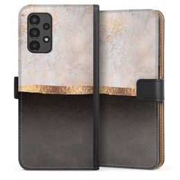 DeinDesign Handyhülle Abstrakt Black & White Trends Concrete Sky, Samsung Galaxy A13 4G Hülle Handy Flip Case Wallet Cover, schwarz