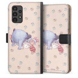 DeinDesign Handyhülle Disney Winnie Puuh Ferkel Esel I ahh und Ferkel, Samsung Galaxy A13 4G Hülle Handy Flip Case Wallet Cover, schwarz