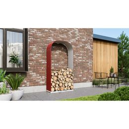 Vitavia Kaminholzregal 'Ardor 401' rubinfarben 99,1 x 200 x 40,1 cm