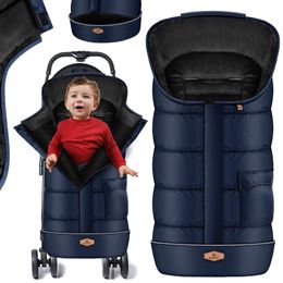 Kidiz® Babyfußsack Baby Fußsack Winterfußsack Babyschale mit Reißverschluss Kuschelsack Babydecke Kinderwagen waschbar Tasche passend für alle Kinderwagen Bett Wärmedecke aus Thermo-Fleece